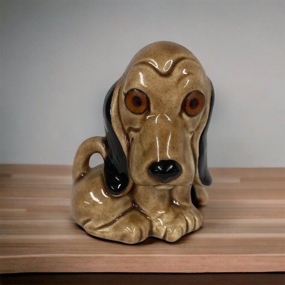Accents | Basset Hound Puppy Dog Figurine 4 Inches Tall Ceramic Statue ...